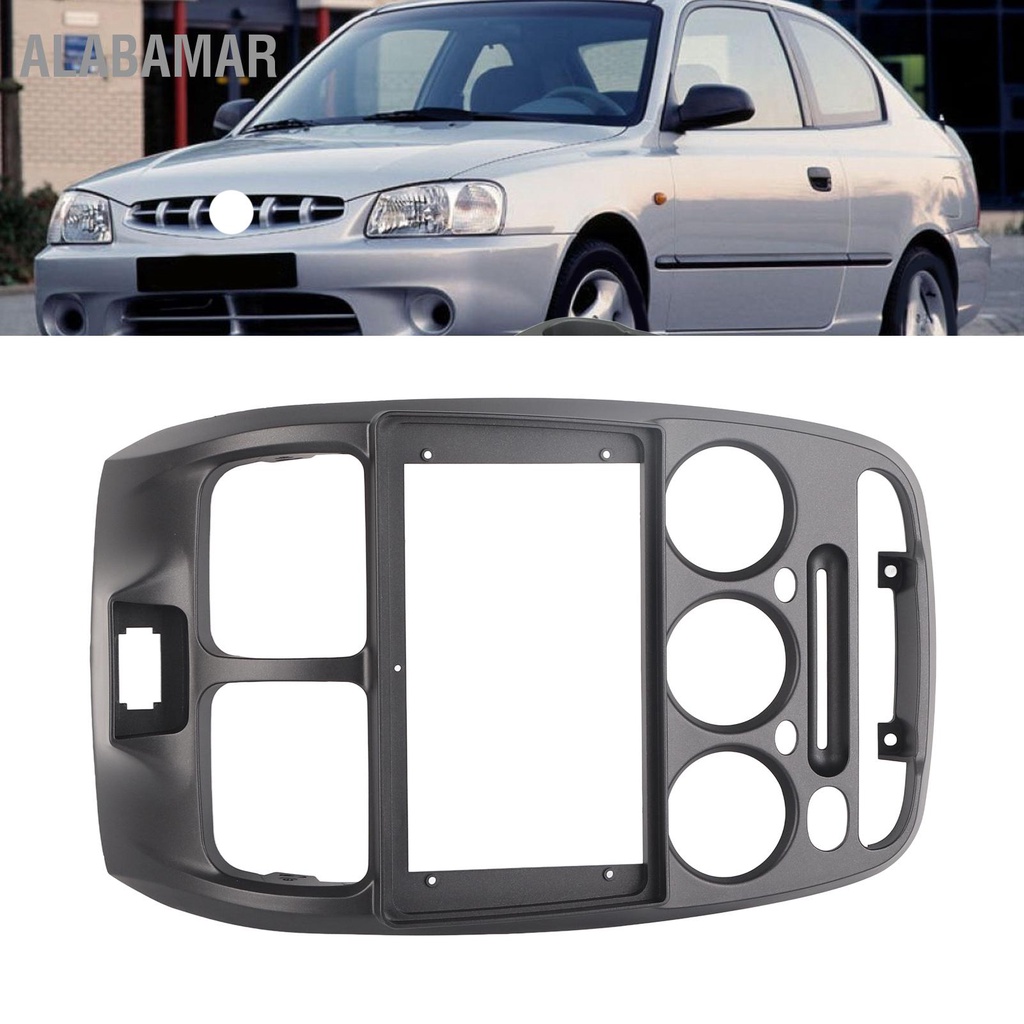 ALABAMAR 9in รถวิทยุแผงนำทางกรอบติดตั้ง Dash Kit สำหรับ Hyundai Verna ...