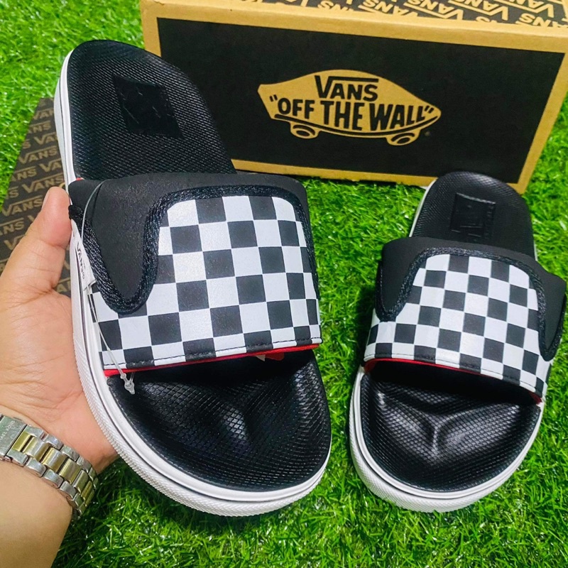 Vans Off the Wall Slides Chekeredboard | Shopee Thailand