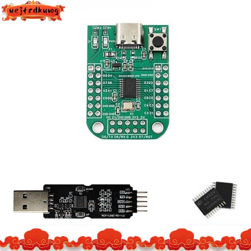 บอร์ดทดลอง CH32V003 พร้อม Linke CH32V003F4P6 MCU QingKe RISC-V2A 1 สาย SDI ความถี่หลัก 48MHz WCH ...
