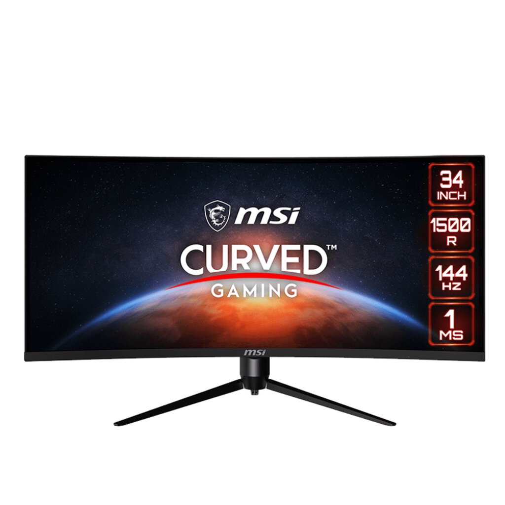 MSI Optix 34" MAG342CQR VA UWQHD 144Hz 1ms Curved Gaming Monitor ...