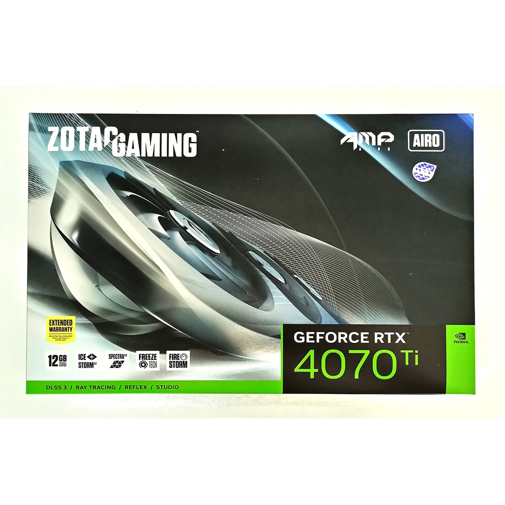 การ์ดจอ rtx 4070ti zotac amp airo 12GB gddrx6 12GB dlss3 nvidia geforce ...