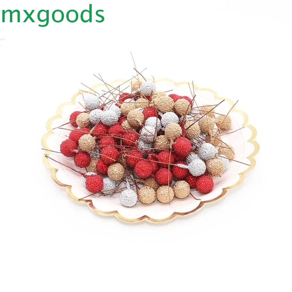 Mxgoods ช่อดอกไม้ประดิษฐ์ ผลไม้เหล็ก โฟม แก้ว ผง ช่อดอกไม้ DIY อุปกรณ์ประกอบฉาก ถ่ายภาพ โฟม ...