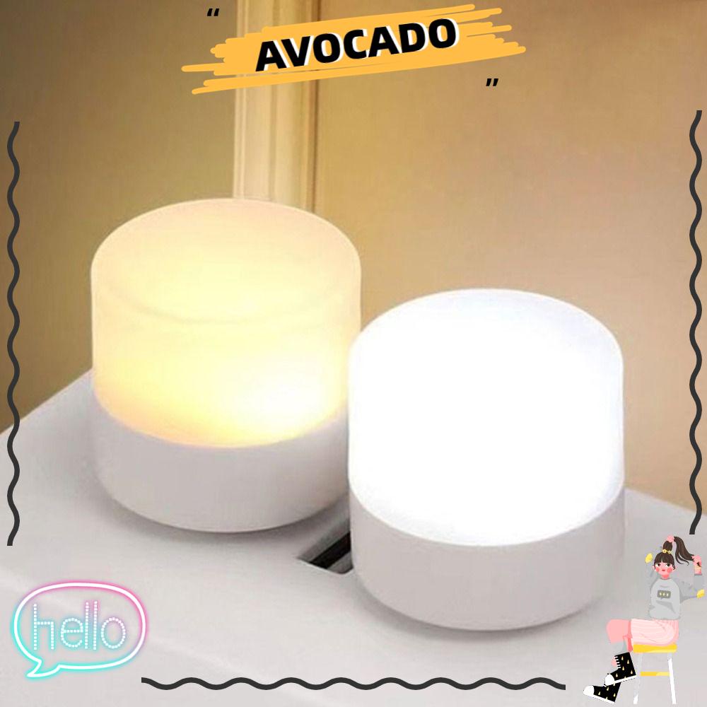 Avocarr โคมไฟกลางคืน LED 5V 1W ขนาดเล็ก แบบพกพา สว่างมาก ถนอมสายตา USB ...