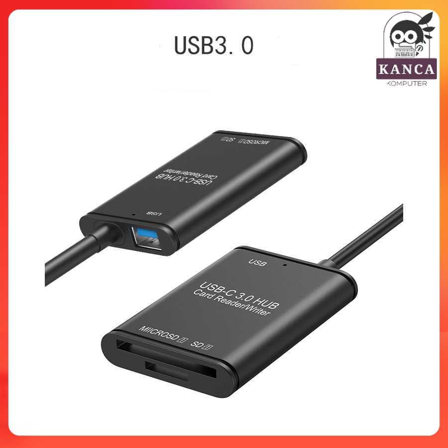 เครื่องอ่านการ์ด USB Type C 3 in 1 USB 3.0 Hub Micro SD SD Card - YC-500 | Shopee Thailand