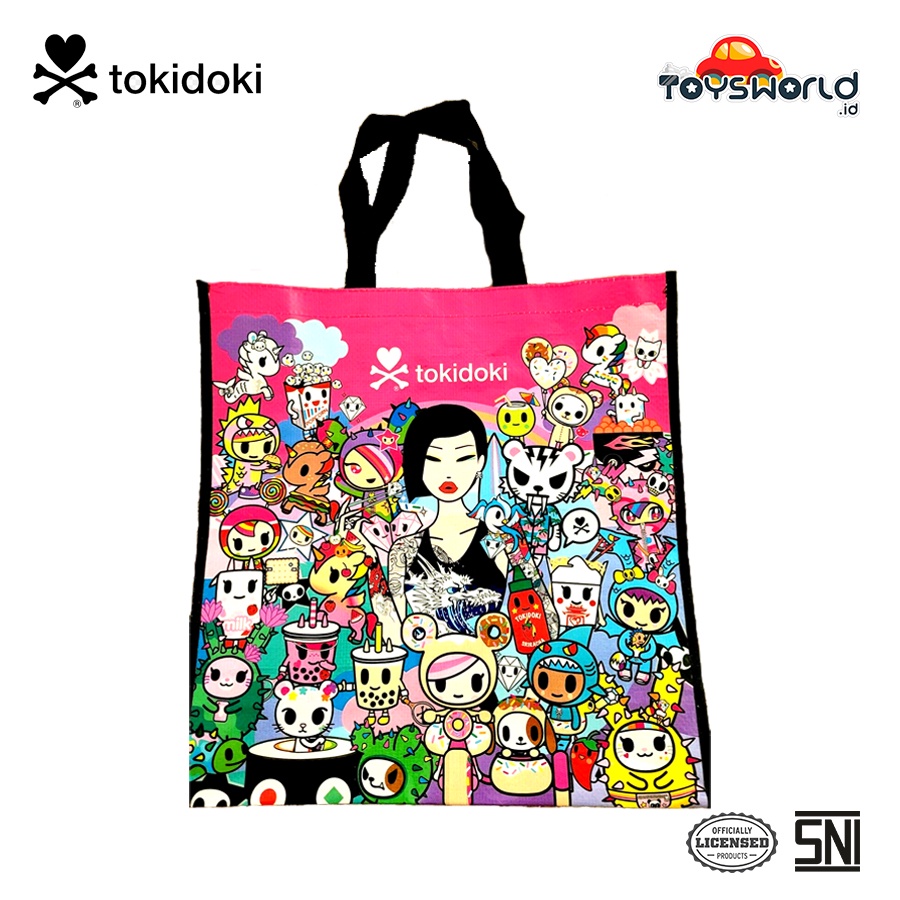 Tokidoki Cotton Candy Dreamin Vinyl Tote Bag-Back | Shopee Thailand