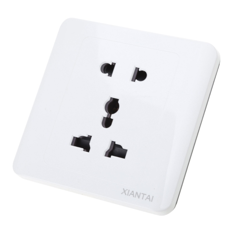 Cons Universial 5 หลุมไฟฟ้า AC Power Outlet แผ่นแผง Wall Charger Dock ...