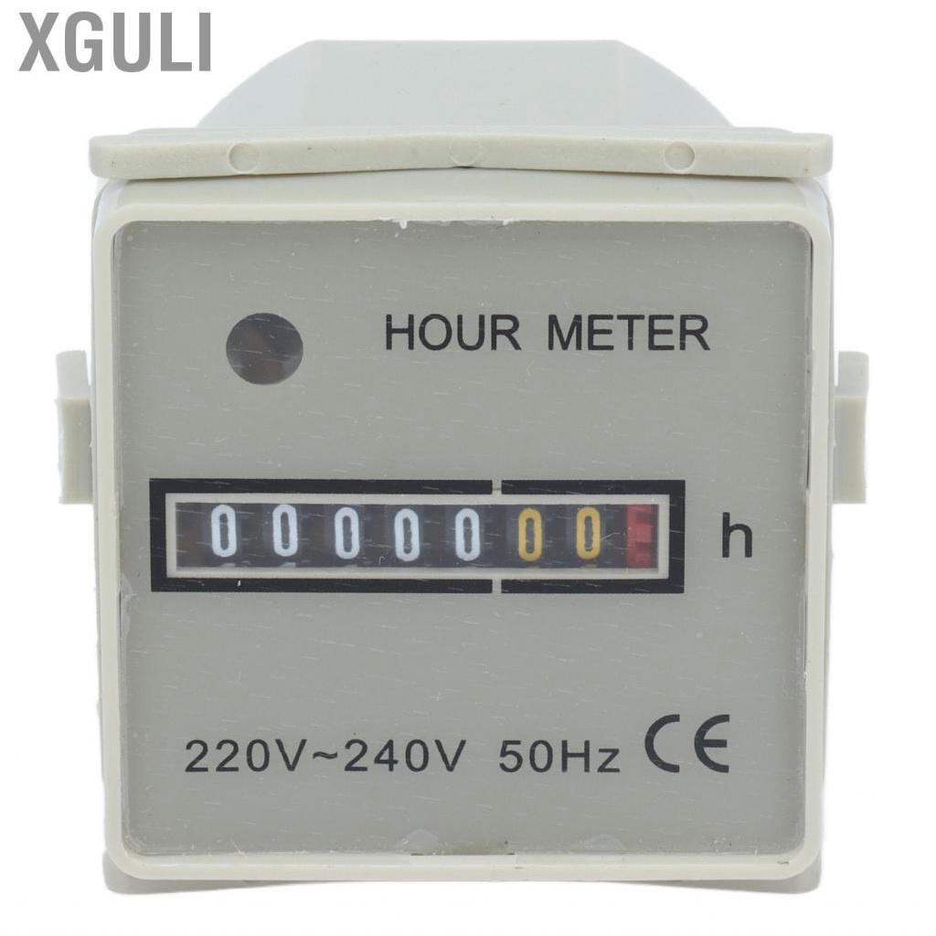 Xguli Hour Meter Mechanical Counter Industrial Timer HM‑2/UWZ48 220‑240V 0.3W | Shopee Thailand