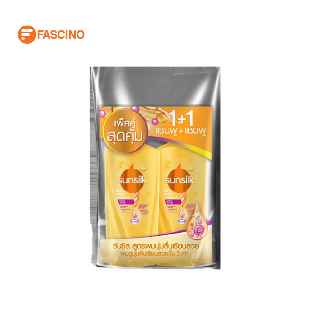 SUNSILK Soft & Smooth Shampoo Set ซันซิล ซอฟท์ & สมูท แชมพู แพ็คคู่ ...