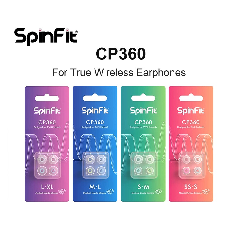 Spinfit CP360 จุกหูฟังซิลิโคน สําหรับหูฟังบลูทูธไร้สาย 1 ใบ 2 คู่ (ขนาด ...