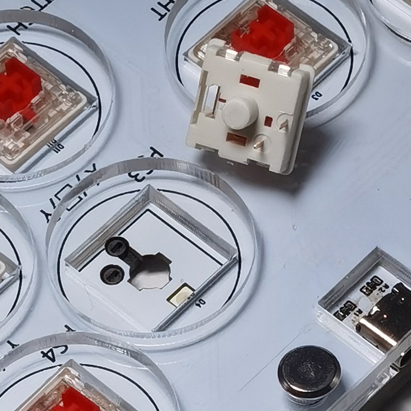 Hitbox PICO ชิปคีย์บอร์ด 14 คีย์ บางพิเศษ ขนาดใหญ่ รองรับ Hot Swap ...