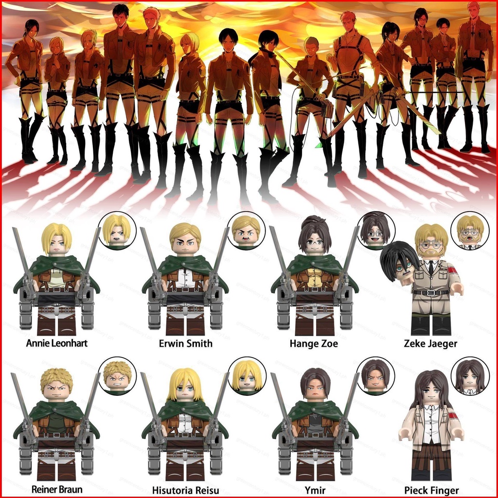 Ys บล็อคตัวต่อ รูป Attack On Titan Scout Regiment ขนาดเล็ก ของเล่น ...
