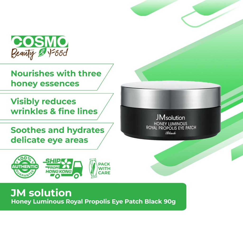 JMsolution Honey Luminous Royal Propolis Eye Patch Black 90g | Shopee ...