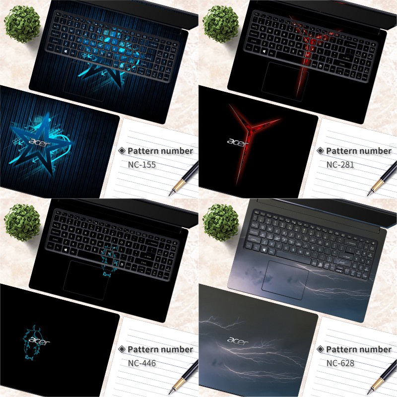 Customized laptop sticker logo black style skin, suitable for 11/12/13 ...