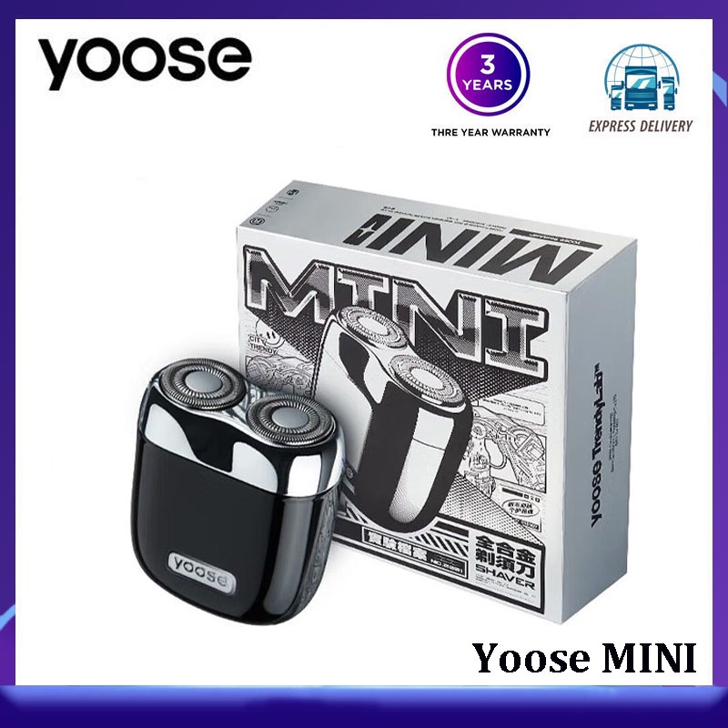Yoose MINI Electric Razor Two Piece Razor Men's Razor Waterproof Dry Wet Dual Use Razor | Shopee ...
