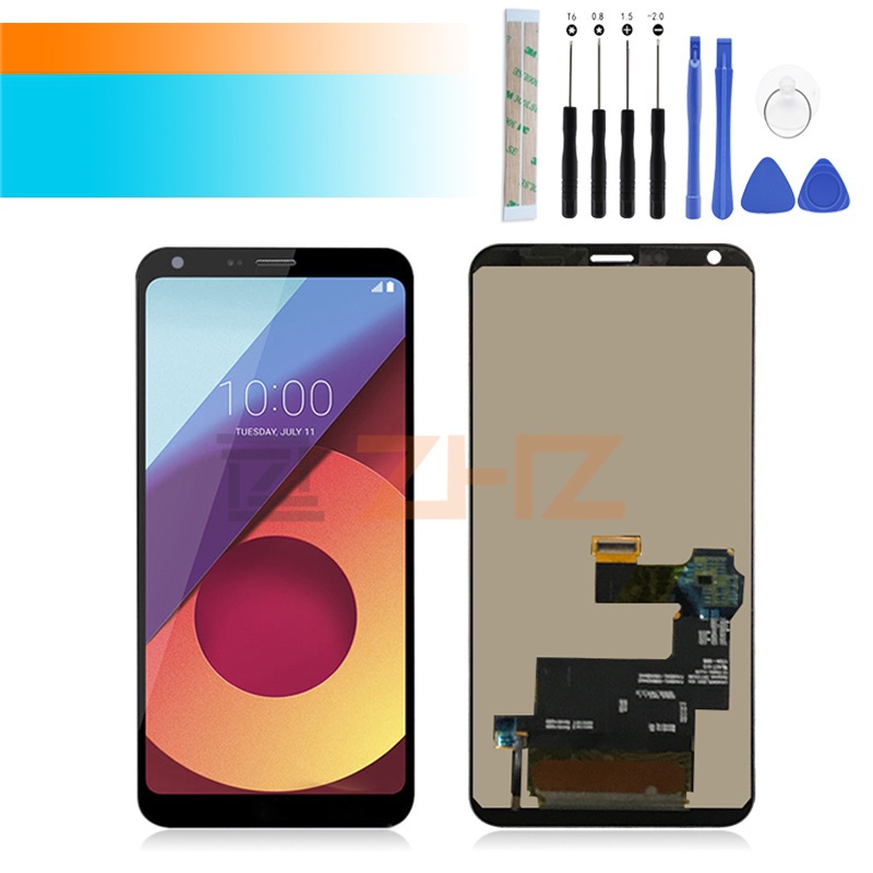 อะไหล่หน้าจอสัมผัสดิจิทัล Lcd แบบเปลี่ยน สําหรับ LG Q6 M700 M700A US700 M700H M703 M700Y LG Q6 ...