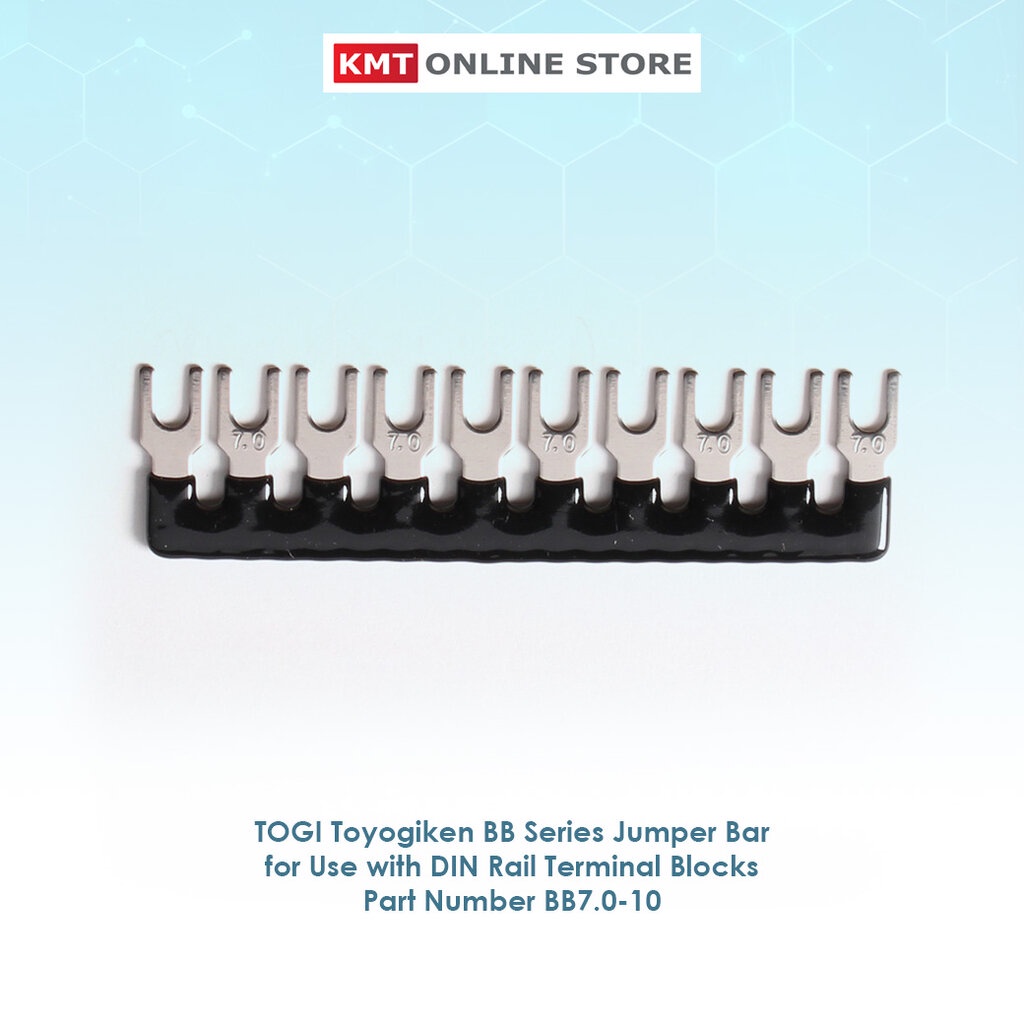 TOGI BB Series Jumper Bar for Use with DIN Rail Terminal Blocks 10 ขั้ว ...