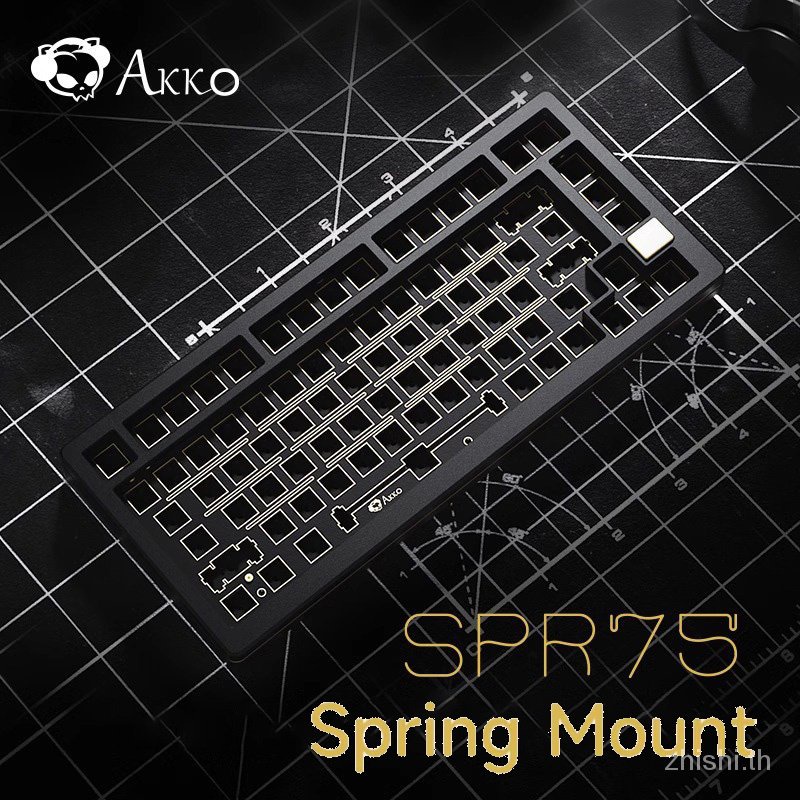 -LW- Akko spr75 75% black gold wired aluminum alloy keyboard without ...