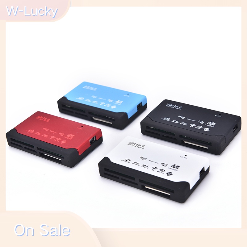 W-lucky All in One เครื่องอ่านการ์ดความจําภายนอก USB SD Mini MMC XD CF ...