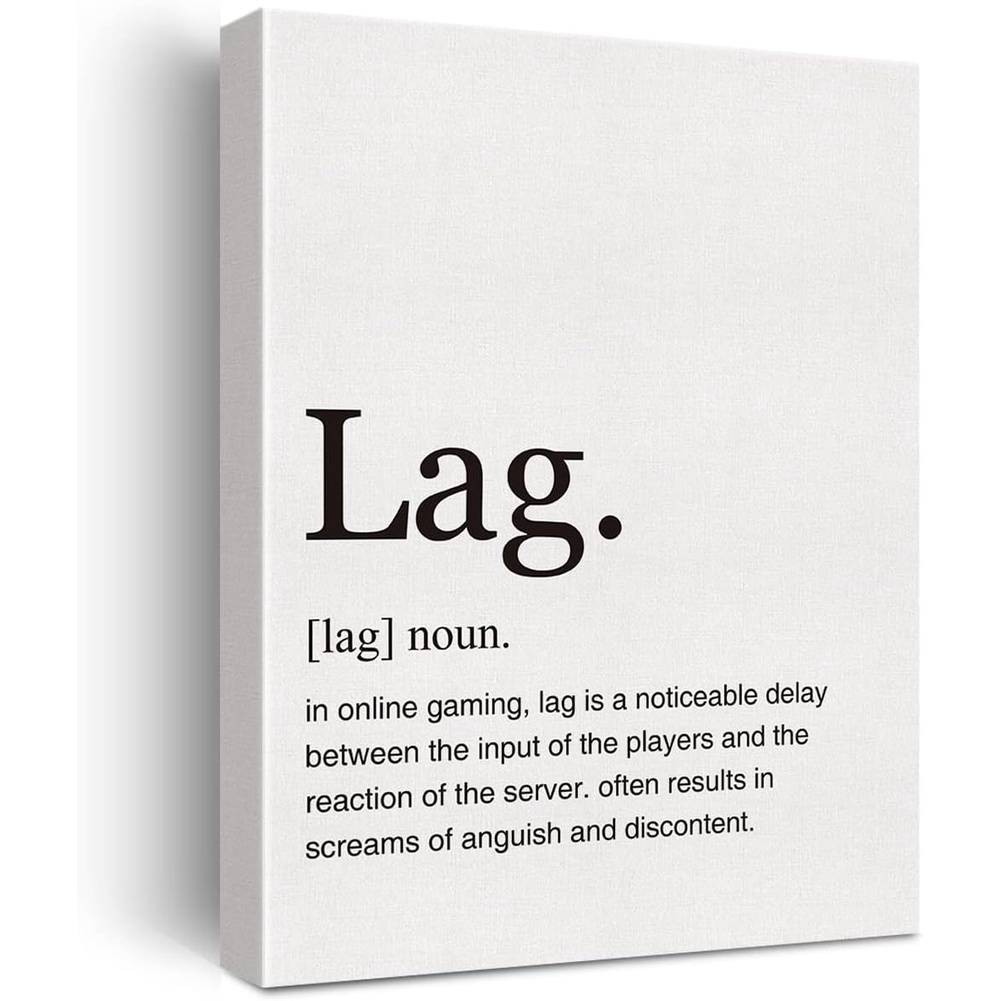 โปสเตอร์ผ้าใบ พิมพ์ลาย Lag Definition สไตล์โมเดิร์น 12x15 สําหรับตกแต่ง ...