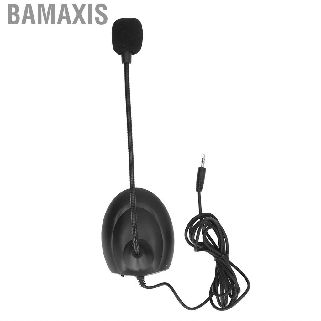 Bamaxis USB Computer Mini Microphone Metal Gooseneck Mic 3.5mm Desk PC ...