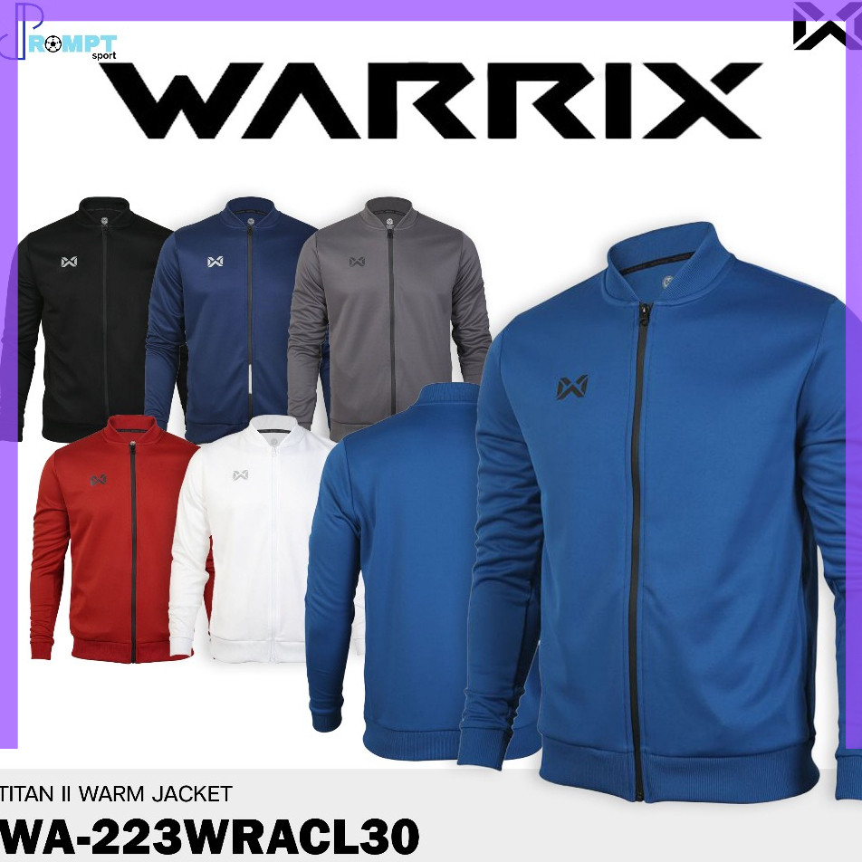 SPORT WARM JACKET เสื้อวอร์มแขนยาววอริกซ์ WARRIX รุ่น TITAN II รหัส WA-223WRACL30 ของแท้100% ...