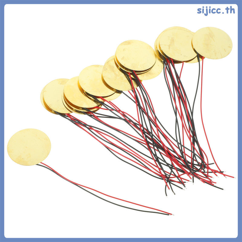 20pcs Piezo Discs ทองแดง Buzzers ไมโครโฟน Trigger Sound Sensors ...
