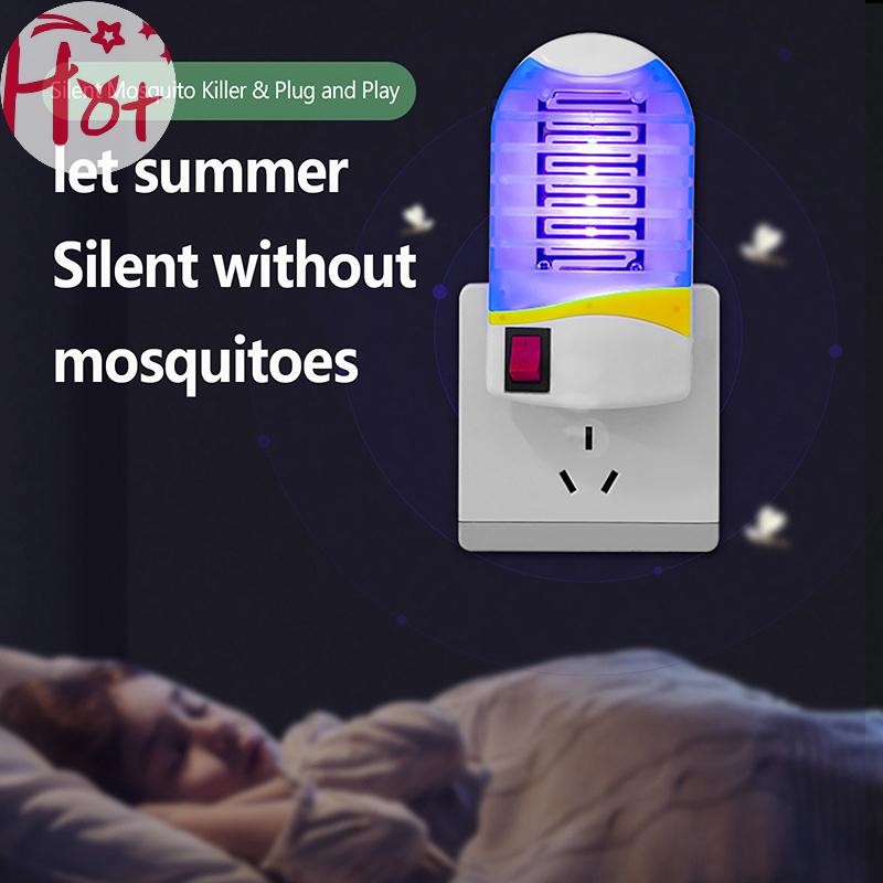 Ge Blue Light โคมไฟฆ่ายุงไฟฟ้าในครัวเรือนในร่ม Pug-in โคมไฟไล่ยุงผู้ตี ...