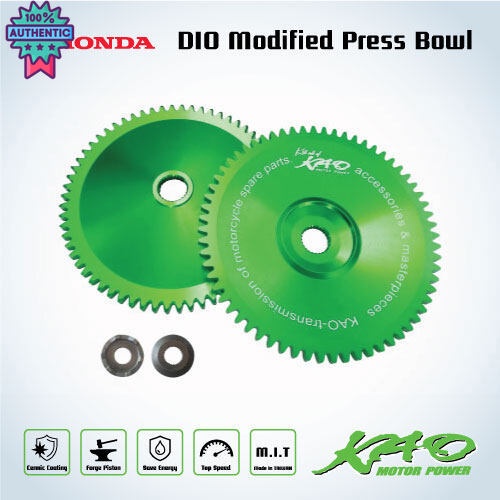 ชามกดสายพาน DIO สีเขียว Honda DIO Modified Press Bowl - Green สำหรัข้อ ...