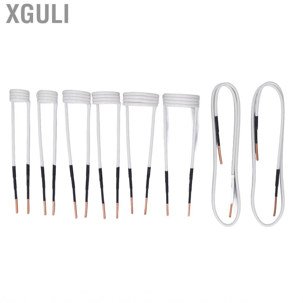 Xguli 8Pcs Induction Heater Coil 2.5mm Brass Core 4 Types Kit For Bolts ...