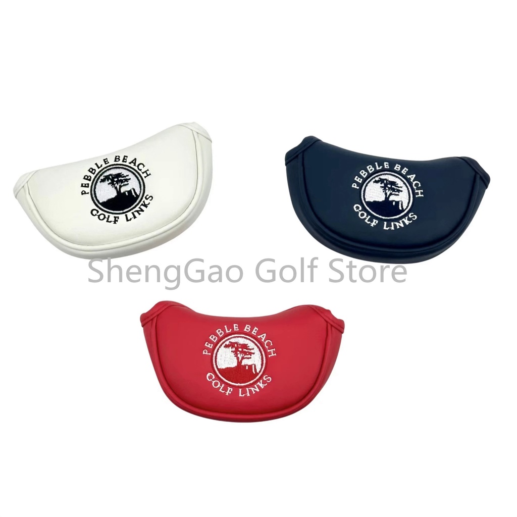 Small Tree Pattern Golf Putter Cover PU Leather Golf Mid Mallet Putter ...