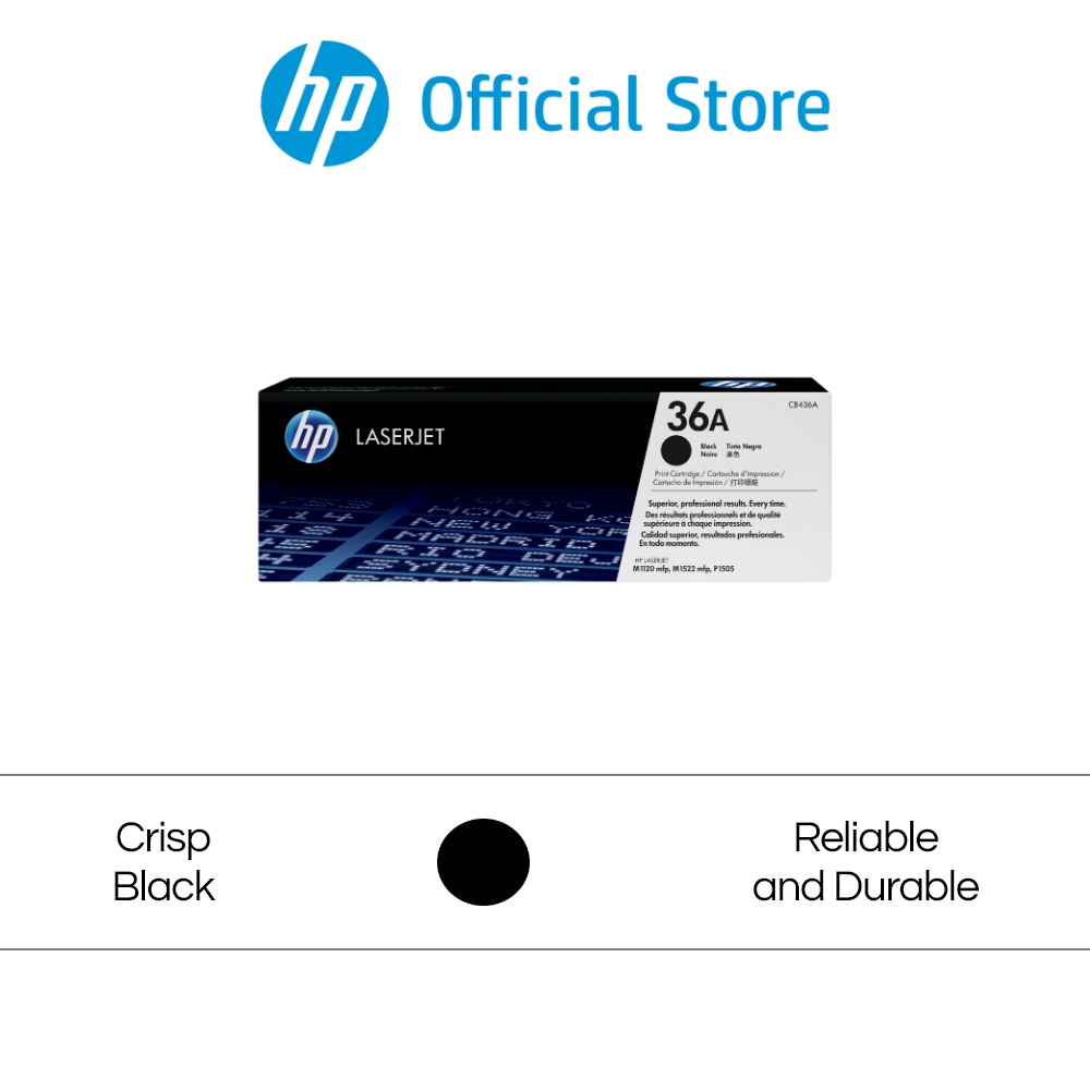 [ผ่อน 0%]HP 36A Black Original LaserJet Toner Cartridge | Shopee Thailand