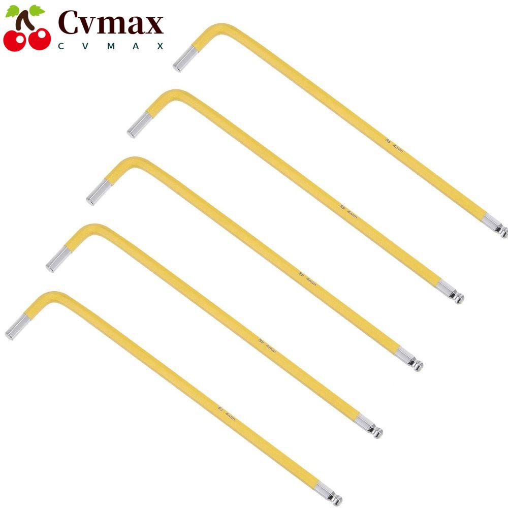 Cvmax ประแจหกเหลี่ยม เหล็ก S2 รูปตัว L 4 มม. สําหรับซ่อมแซม 5 ชิ้น ...