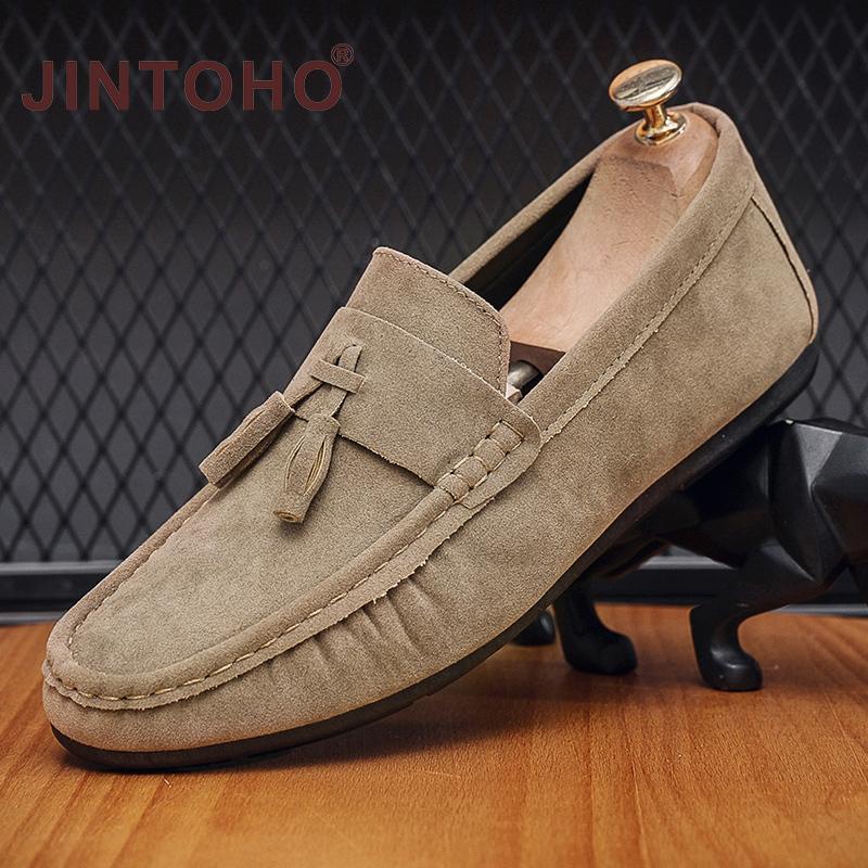 Jintoho รองเท้าโลฟเฟอร์ลําลอง หนังยาง พื้นแบน กันลื่น แฟชั่นสําหรับ ...