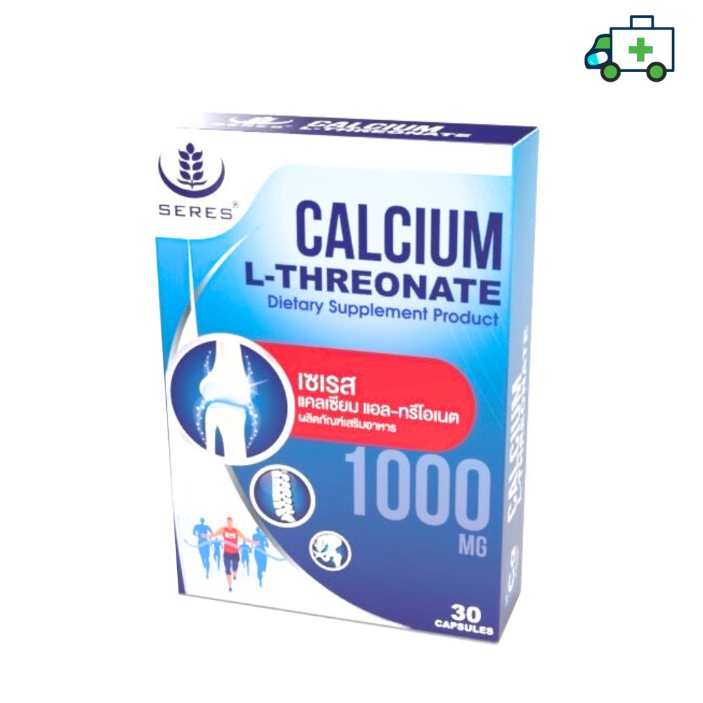 Seres Calcium L-Threonate แคลเซียม แอล-ทรีโอเนต 1000 มก. ขนาด 30 แคปซูล ...