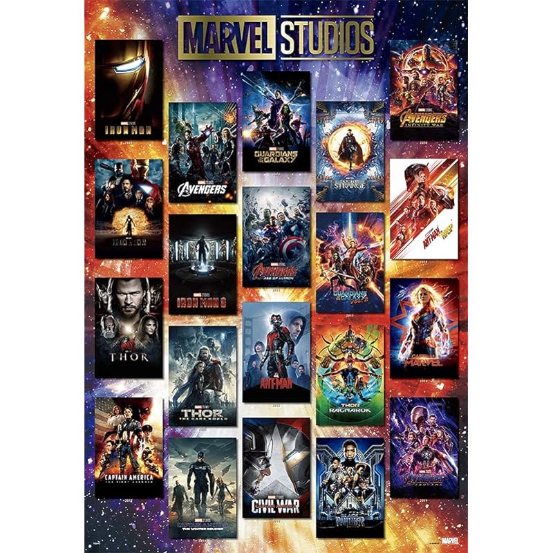 1000 pieces Jigsaw Puzzle Marvel Movie Poster Collection MARVEL STUDIOS ...
