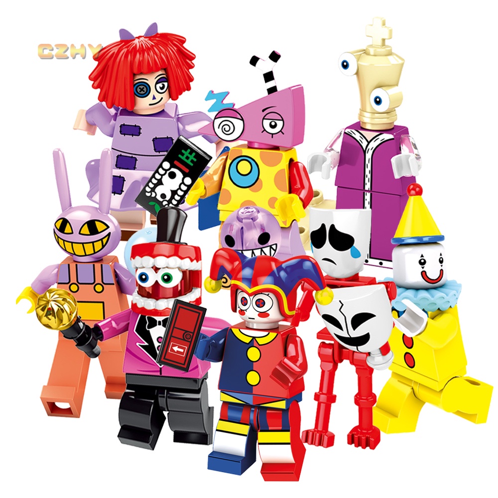 ฟิกเกอร์ The Amazing Digital Circus Mini Block Pomni Caine Jax Gangle ...