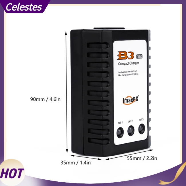 Cele RC B3 Pro อุปกรณ์ที่ชาร์จแบตเตอรี่ลิเธียมลิเธียม LiPo สําหรับ 2S 3S 7.4V 11.1V | Shopee ...