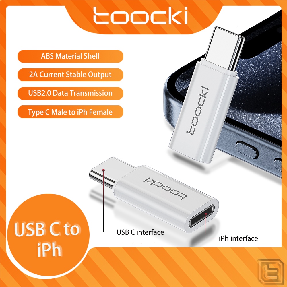 Toocki อะแดปเตอร์ OTG USB C เป็น 10S USB2.0 ส่งข้อมูล 2A เอาท์พุตที่ ...