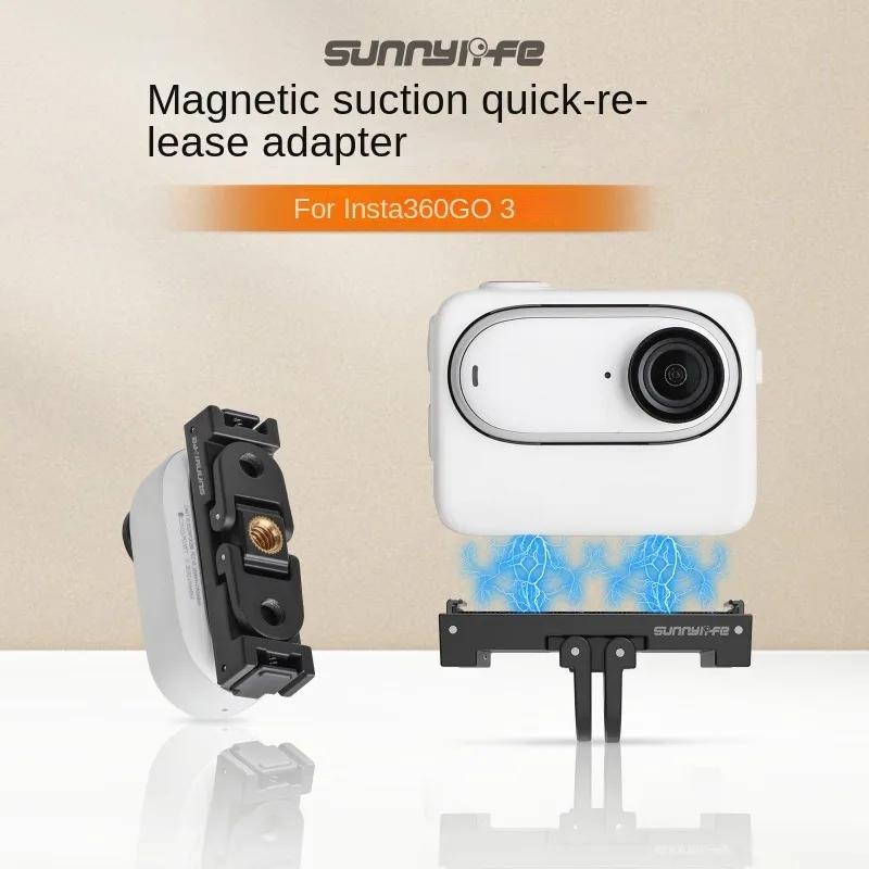 Sunnylife สําหรับ Insta360 GO 3/GO 3S แม่เหล็กดูดอะแดปเตอร์ Quick ...