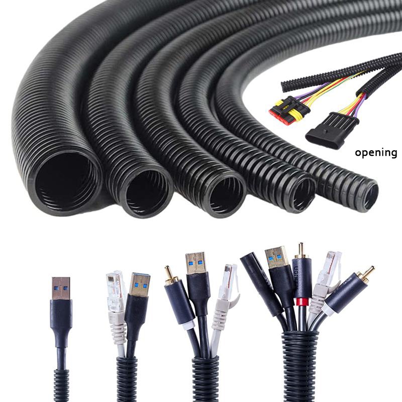Split Loom Wire Conduit Hose Tubing 7 10 13 15 18 25 28mm Flexible ...