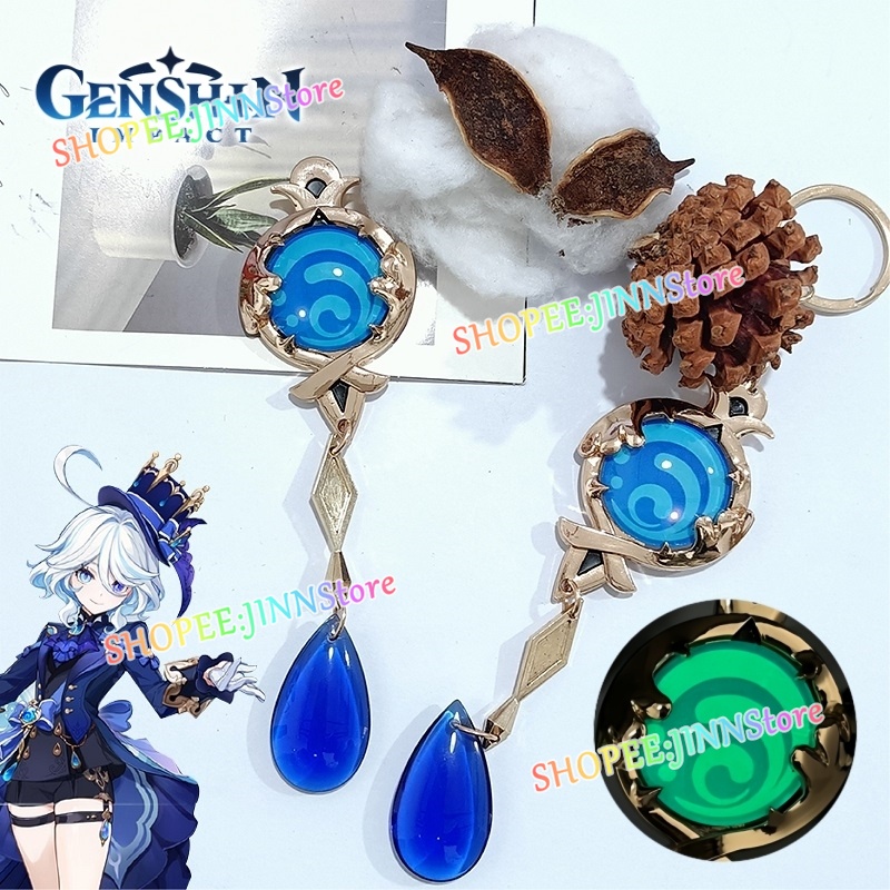- Jinn - Genshin Impact 1:1 FURINA VISION พวงกุญแจเข็มกลัด Fontaine ...