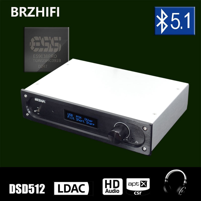 Brzhifi SU3B ES9038PRO เครื่องขยายเสียงหูฟัง บลูทูธ 5.1 | Shopee Thailand