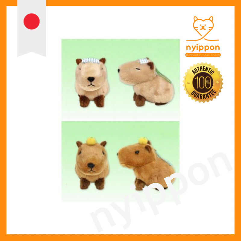 Amuse [2-piece set] Relaxed Capybara LMC Bibanon Tenugui + Chapi-chan ...