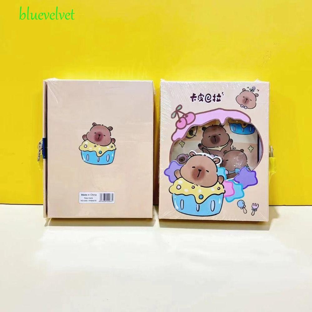 Bluevelvet Capybara Mini Notebook, Kawaii Daily Plan Capybara Diary Notepad, แฟชั่นอุปกรณ์การ ...