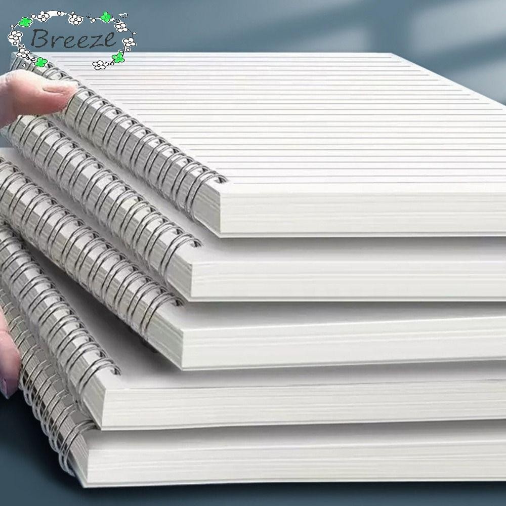 Breeze Coil Notebook, กริด/Blank/สายแนวนอน 80Sheets Spiral Notebook ...