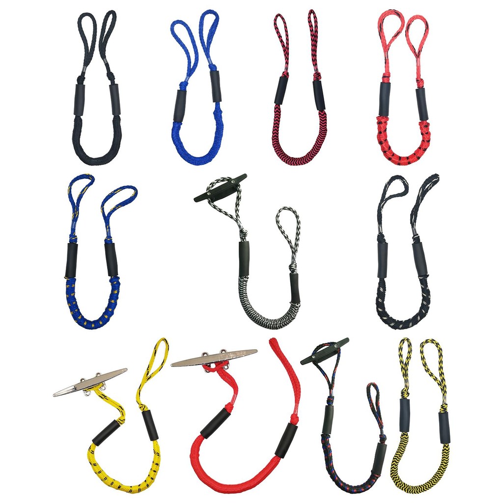 [unjitsh] Boat Bungee Dock Line Stretching Mooring Rope Boat Dock Line ...