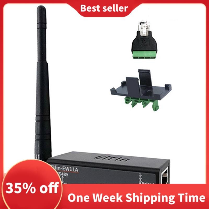 Elfin Serial Port RS485 ถึงอุปกรณ์ WiFi Server โมดูล Converter Elfin-EW11A Modbus Protocol Data ...