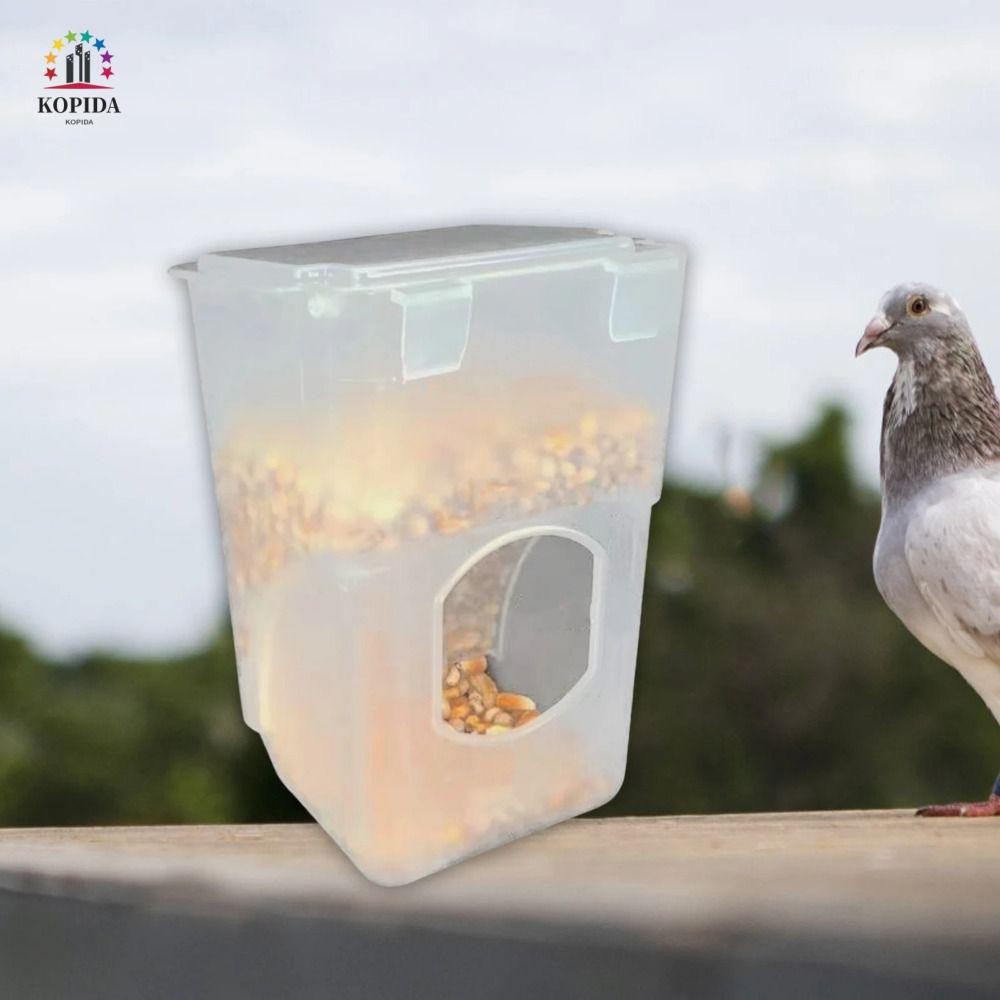 Willis Bird เครื่องป้อนอัตโนมัติ, กล่องอาหารนกพิราบ ABS โปร่งใส ...