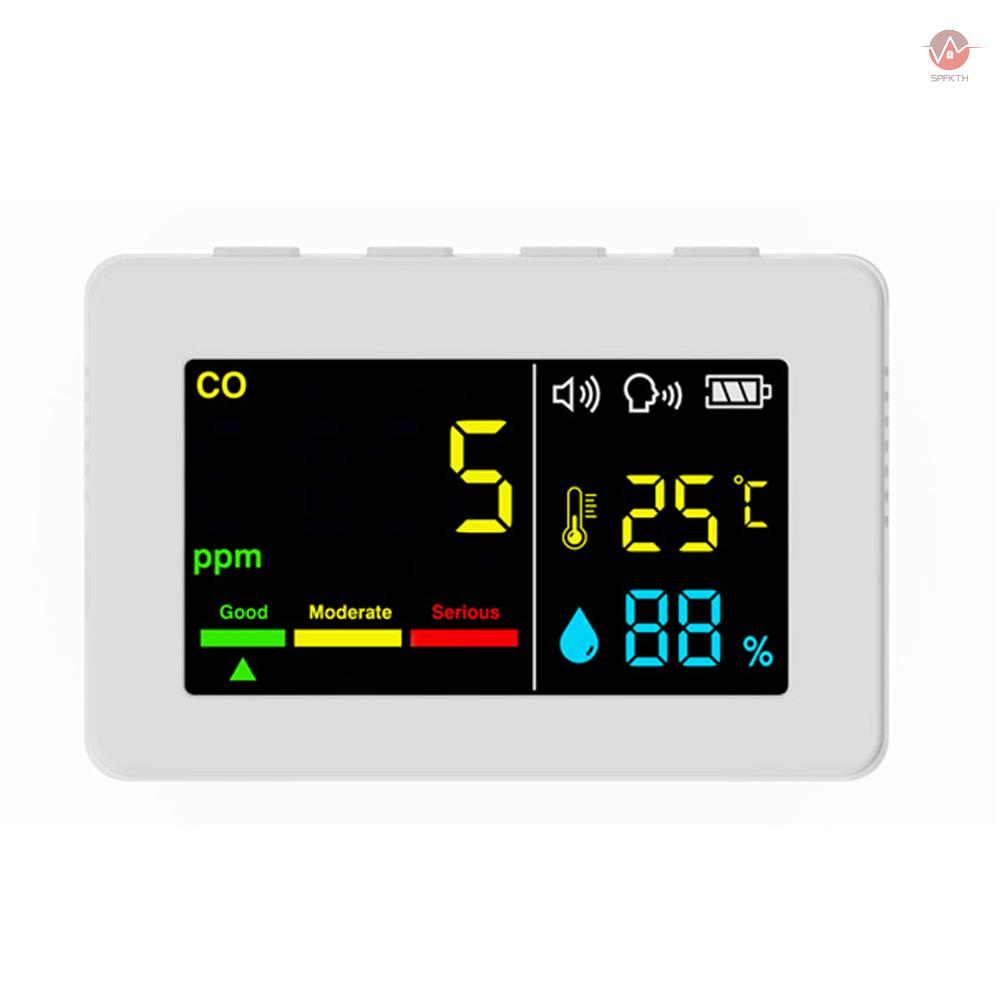 CO Detector Portable Air Quality Meter with Voice Alarm and Electric ...