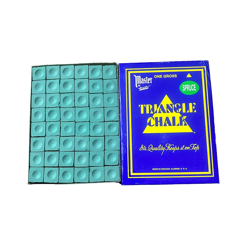 Triangle ชอล์กฝนหัวคิว Billiard Chalk Spruce Gross Box 144 Pieces ...